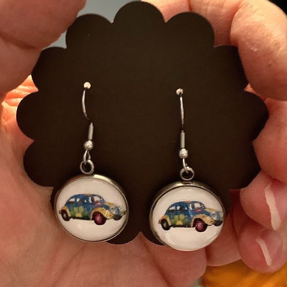 Jewelry By Jenny | Jewelry | Vw Beetle Dangle Earrings | Poshmark